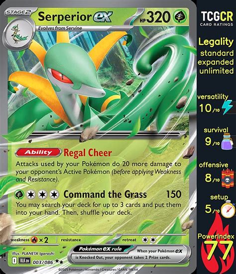 Serperior Ex Card Review Prices Power Index Tcg Card Ratings
