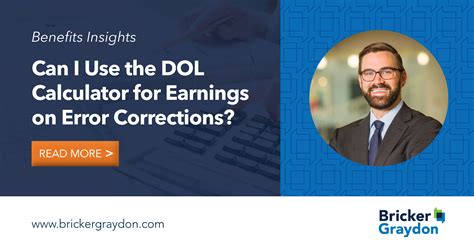 Can I Use The DOL Calculator For Earnings On Error Corrections