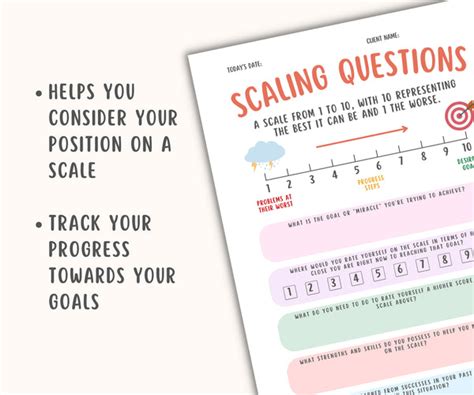 Scaling Questions Worksheet Mindspace