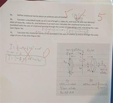 Solved Ba Define Rotational Inertia Bout An Arbitrary Axis