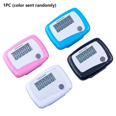 자동만보기 미니 휴대용 단계 카운터 운동 벨트 클립 워킹 보수계 야외 전기 정확한 러닝 바디 빌딩 티몬