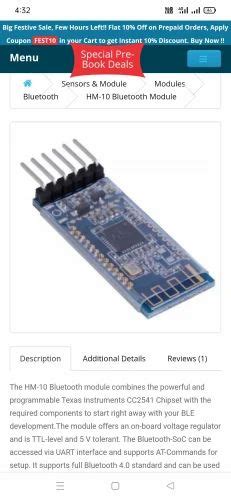 Hm 10 Bluetooth Module At Rs 215 Piece Bluetooth Switching Controller Module In Gandhinagar