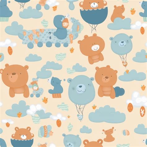Hay Muchos Osos Y Globos De Diferentes Colores En El Cielo Ai