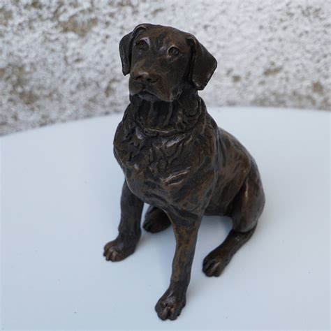 Labrador Sitting Bronze Resin Cove Gallery Weymouth