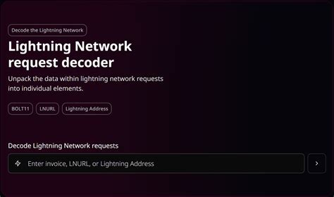 Lightning Invoice Decoder Tool Now On Ambossspace Rthelightningnetwork