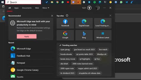 Windows 10 Pushes Microsoft Edge Via A New ‘productivity Banner In
