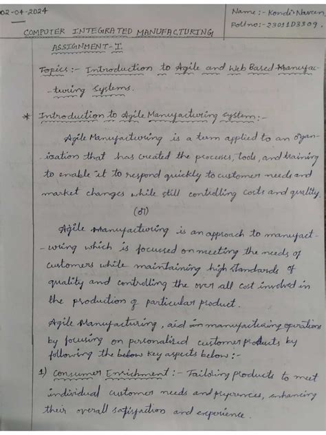 Cim Assignment 1 Pdf