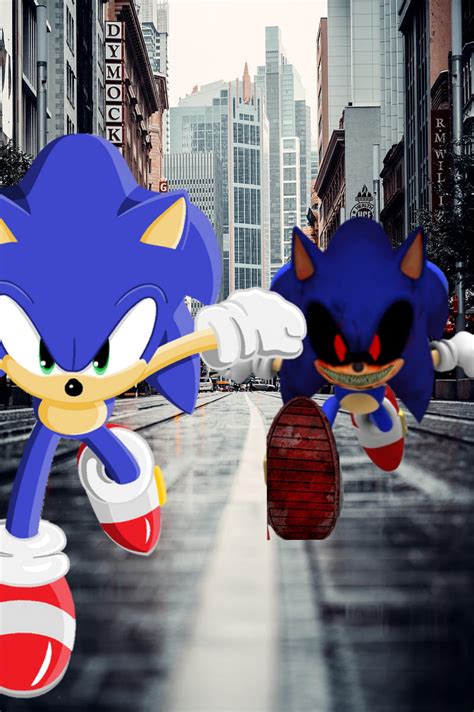 Sonic Vs Sonic Exe Cover By Shadowxcode On Deviantart