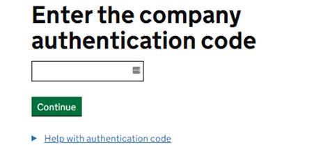Companies House Company Authentication Code For Webfiling Yvol