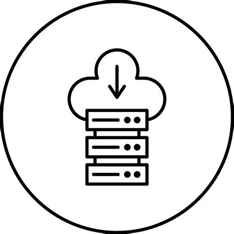cloud database vector icon 32212852 vector art at vecteezy