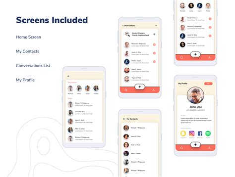 Chat App UI Kit On Behance