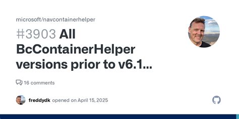 All Bccontainerhelper Versions Prior To V61 Wont Work After May 1st 2025 · Issue 3903