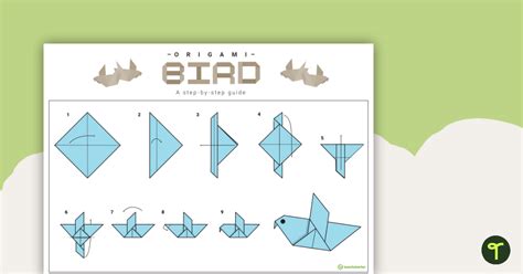 Bird Paper Folding Steps At Dana Ayala Blog