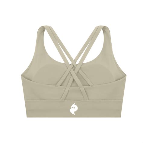 Df Light Gray Strappy Criss Cross Sports Bra Dragon Foxx®