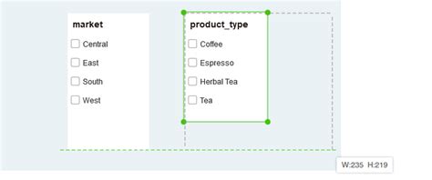 制作可视化报告 仪表盘布局 自由布局 调整组件大小