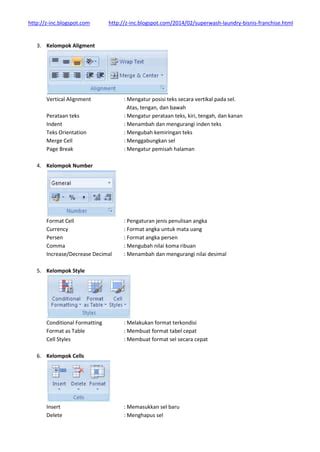 Fungsi Menu Dan Icon Pada Microsoft Excel 2007 PDF