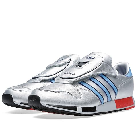 Adidas Micropacer OG Metallic Silver & Light Red | END. (US)