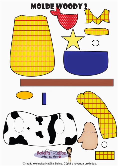 Moldes Woody Toy Story Brinquedos De Feltro Bonecos Toy Story Bolo