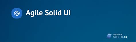 github huijiewei agile solid solidjs typescript ui components