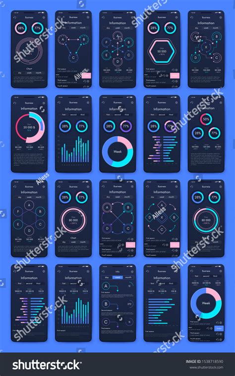 Different Ui Ux Gui Screens Flat Stock Vector Royalty Free 1538718590 Shutterstock