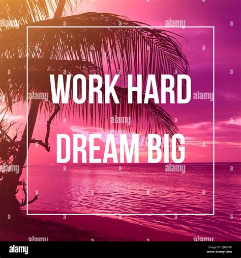 Work Hard Dream Big Startup Motivational Quote Poster Success