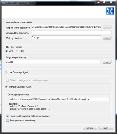 Application Coverage For Standalone Applications Parasoft Dottest
