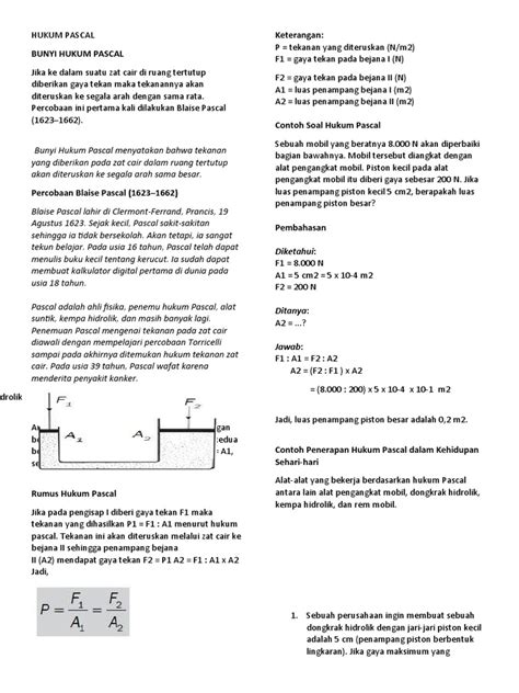 Hukum Pascal Dan Aplikasinya Dalam Kehidupan Sehari Hari Pdf