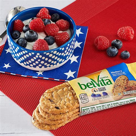 Belvita Blueberry Breakfast Biscuits 12 Packs 4 Biscuits Per Pack