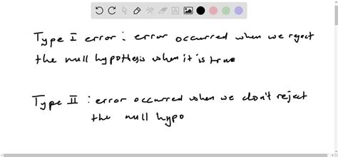 SOLVED What Is The Difference Between Type I And Type II Error For Stats