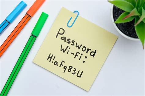 Premium Photo Wi Fi Password Concept Written On A Piece Of Paper