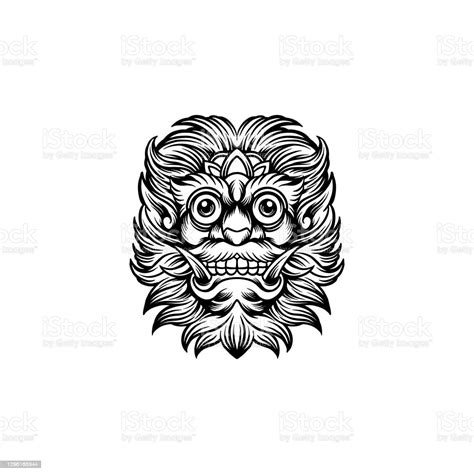 작업 로고 마스코트 상품 티셔츠 스티커 및 라벨 디자인 포스터 인사말 카드 광고 비즈니스 회사 또는 브랜드에 대한 아시아 얼굴 악마 전통 실루엣 일러스트 두개골에 대한 스톡