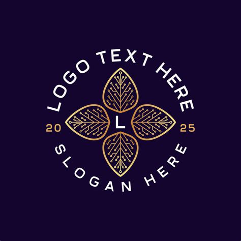 Leaf Circuit Technology Logo Brandcrowd Logo Maker Brandcrowd