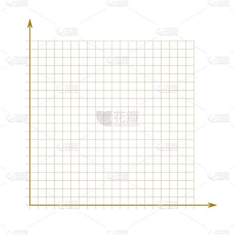 方格纸。数学图形。笛卡尔坐标系，x轴，y轴。正方形背景与彩色线。几何图案适用于学校、教育。衬空白透明