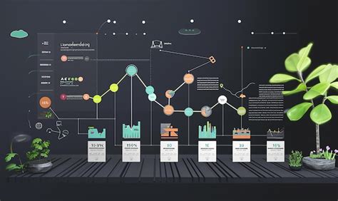 Premium Photo Appealing Marketing Timeline Display