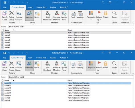 create edit use and share a contact group in outlook