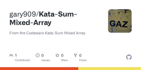 Github Gary909kata Sum Mixed Array From The Codewars Kata Sum Mixed Array