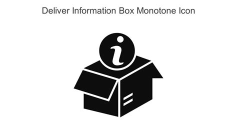 Deliver Information Box Monotone Icon In Powerpoint Pptx Png And