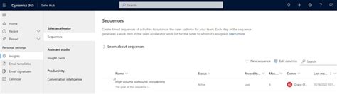 New Sales Sequences Experience Improves Seller Productivity Microsoft Dynamics 365 Blog