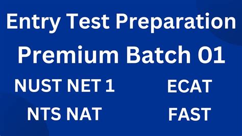 Entry Test Preparation Nust Net Ecat Fast I Nust Entry Test