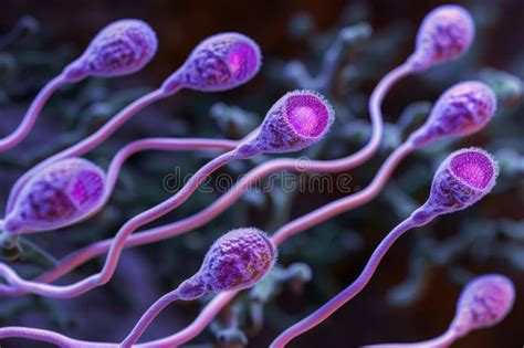 Detailed Close Up Microscopic Depiction Of The Fertilization Process