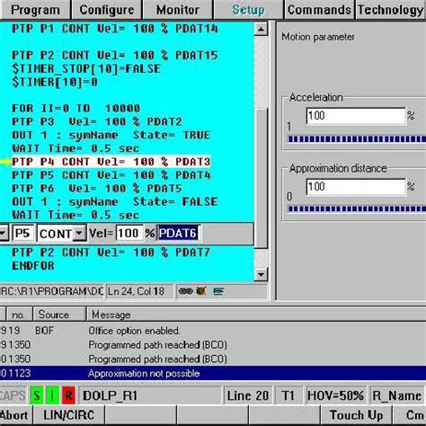 The Kuka Programming Environment And Robot Programming Language