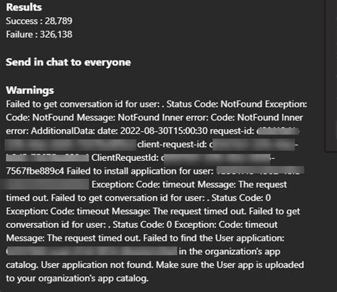Failed Sending Message To More Than 300k Users · Issue 859 · Officedevmicrosoft Teams Apps