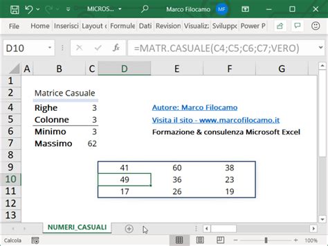 Scopri Come Generare Numeri Casuali Con Excel