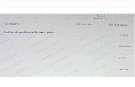 Altempted 1 15 Question 12 Revisit Later StudyX
