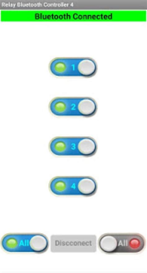 Android 용 Relay Bluetooth Controller 4 No Ads 다운로드