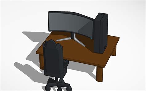 3d Design Gaming Setup Tinkercad