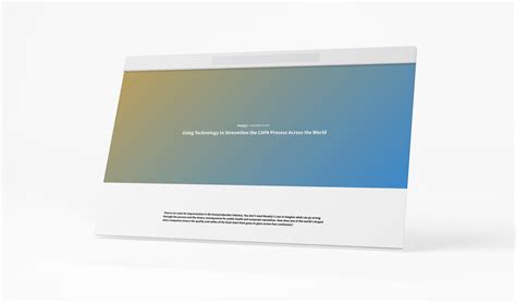 Using Technology To Streamline The Capa Process Globally