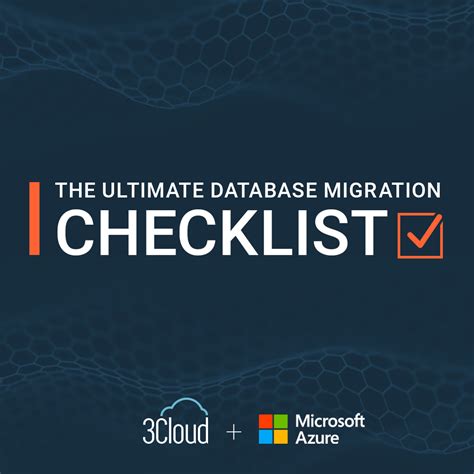 Database Migration Checklist 3cloud