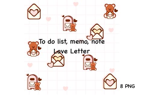 To Do List Memo Note Love Letter Graphic By SPsweet Creative Fabrica