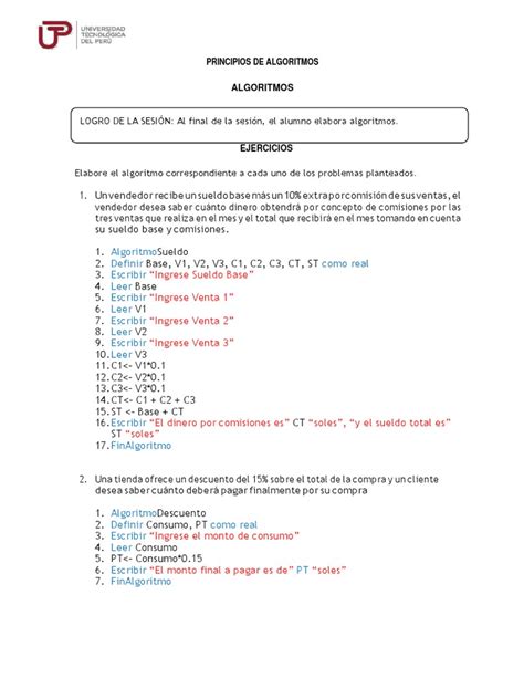 Principio De Algoritmos Pdf Algoritmos Business